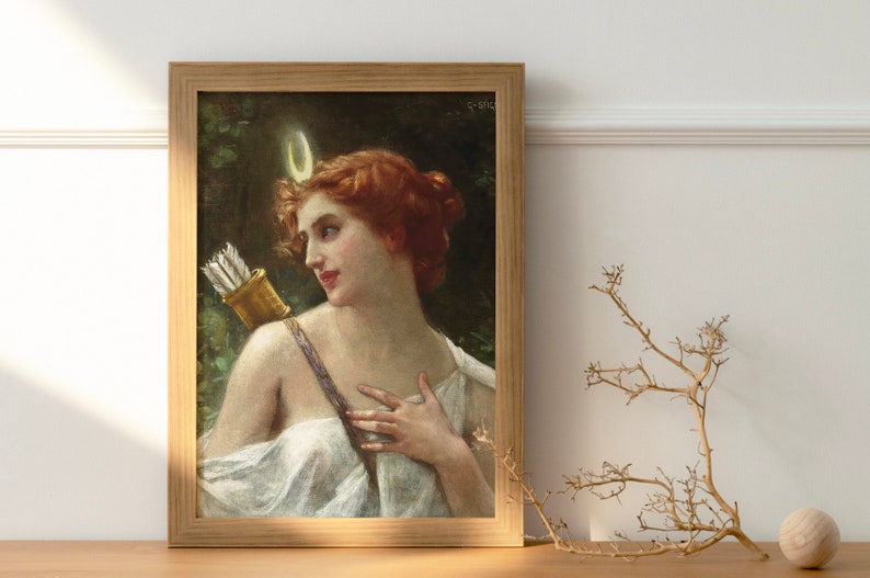 Diana the Huntress, Classical Wall Decor, Aesthetic/romantic/goddess ...