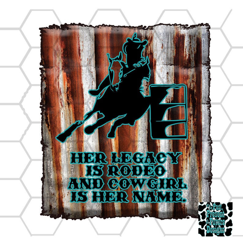 Rodeo Sublimation PNG Sublimation Cowgirl Barrel Racer Design Her ...