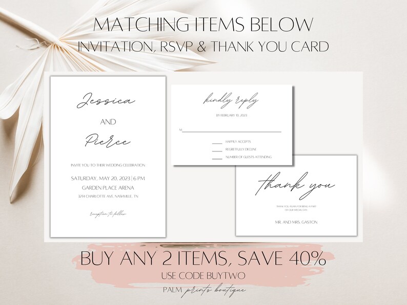 Editable Wedding Details Cards, Details Card Template, Details Wedding ...