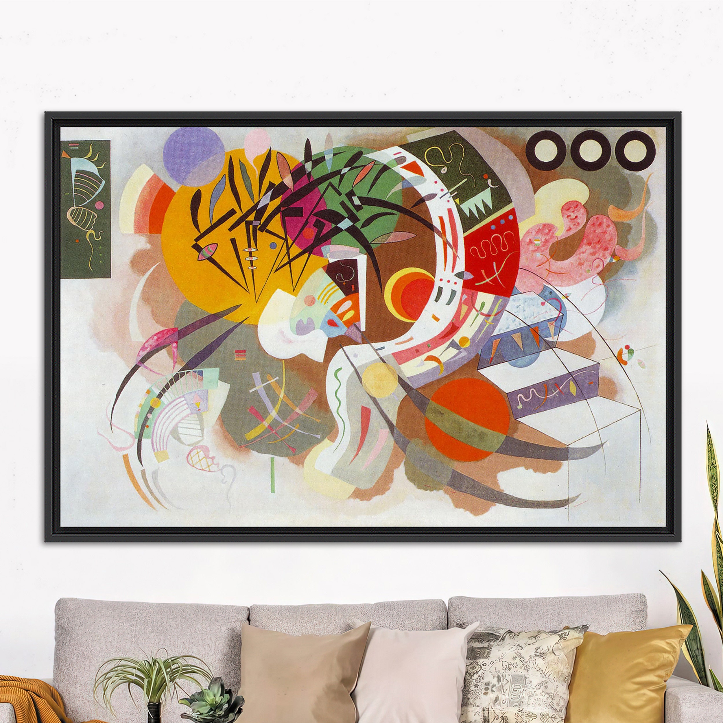 Kandinsky Dominant Curve Canvas Print: Abstract Art Home Decor - Etsy