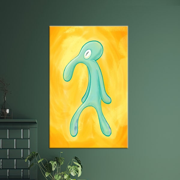 Squidward Painting - Etsy