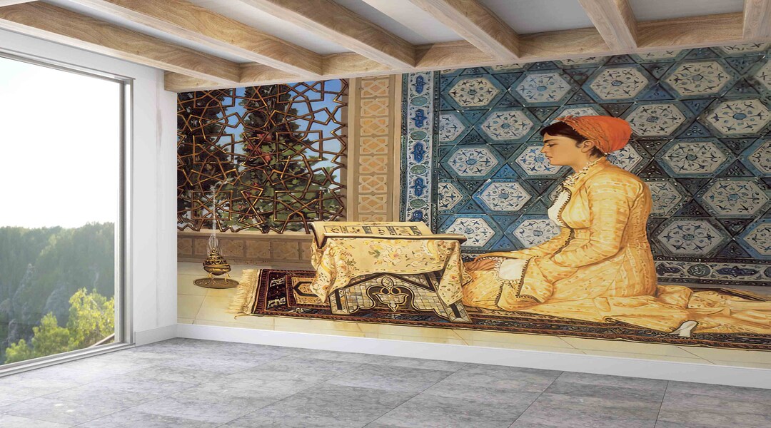 Turkish Wallpaper Mural: Mosque Wall Art, Modern 3D Print - Etsy