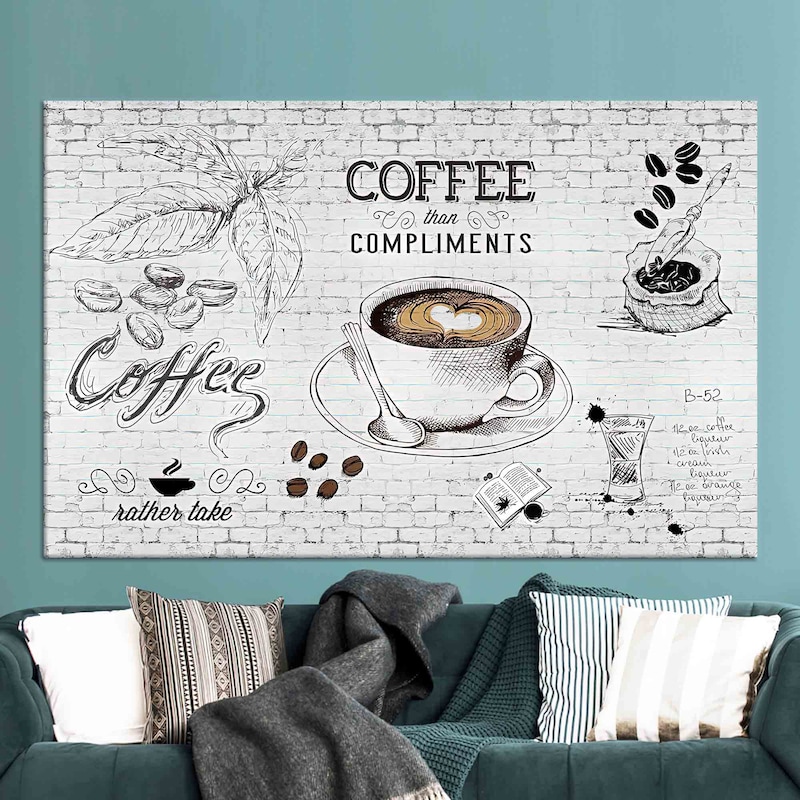 Coffee Canvas Art - Etsy