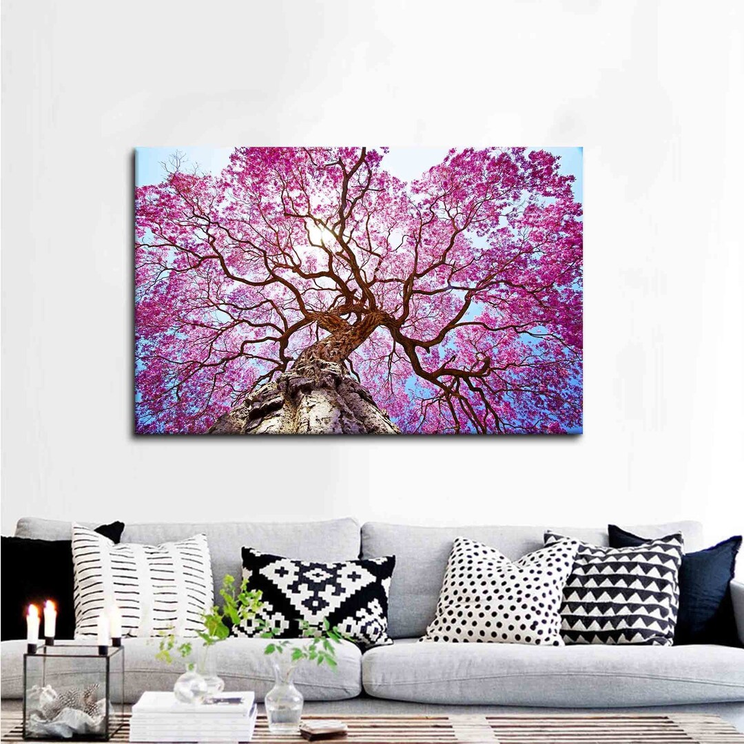 Wall Art Canvas, Large Wall Art, Large Canvas, Tree Landscape Poster ...