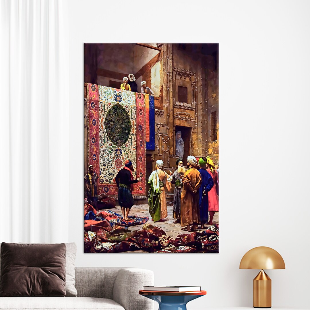 Jean-leon Gerome: Carpet Merchant Canvas Wall Art - Etsy