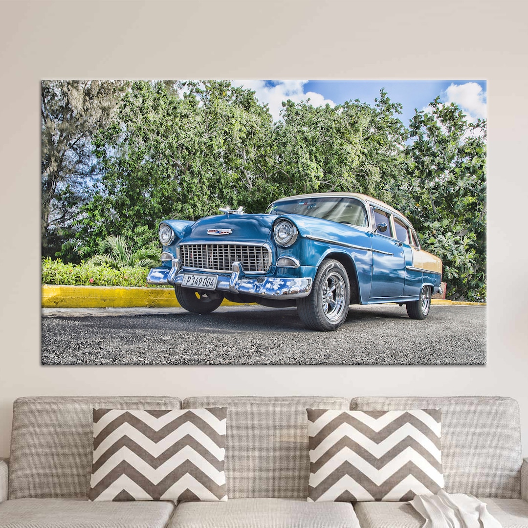 Classic Car Canvas Print: Vintage Automobile Wall Art - Etsy