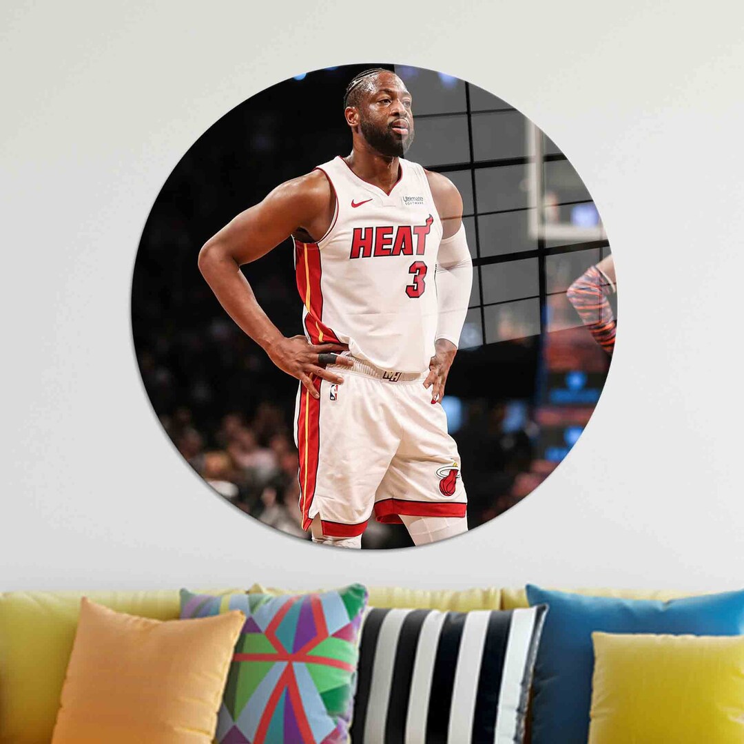 Dwayne Wade,wall Art,gym Glass Wall Art,custom Glass Printing Wall Art ...