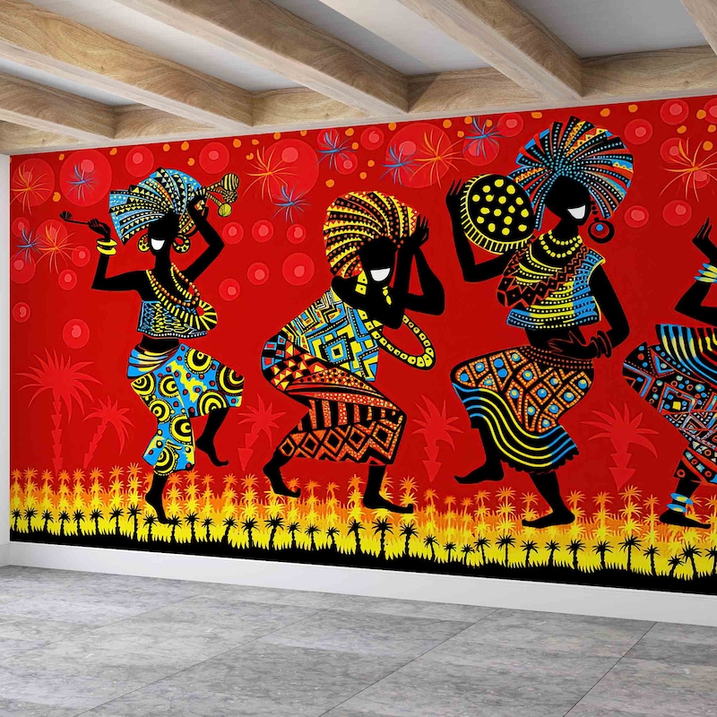 African Wallpaper - Etsy