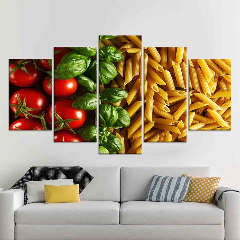 Pasta Canvas Print: Italian Kitchen Wall Art, Food Concept - Etsy