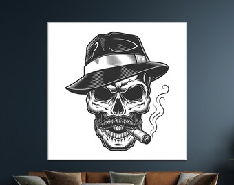 3d Skull Art Poster - Etsy