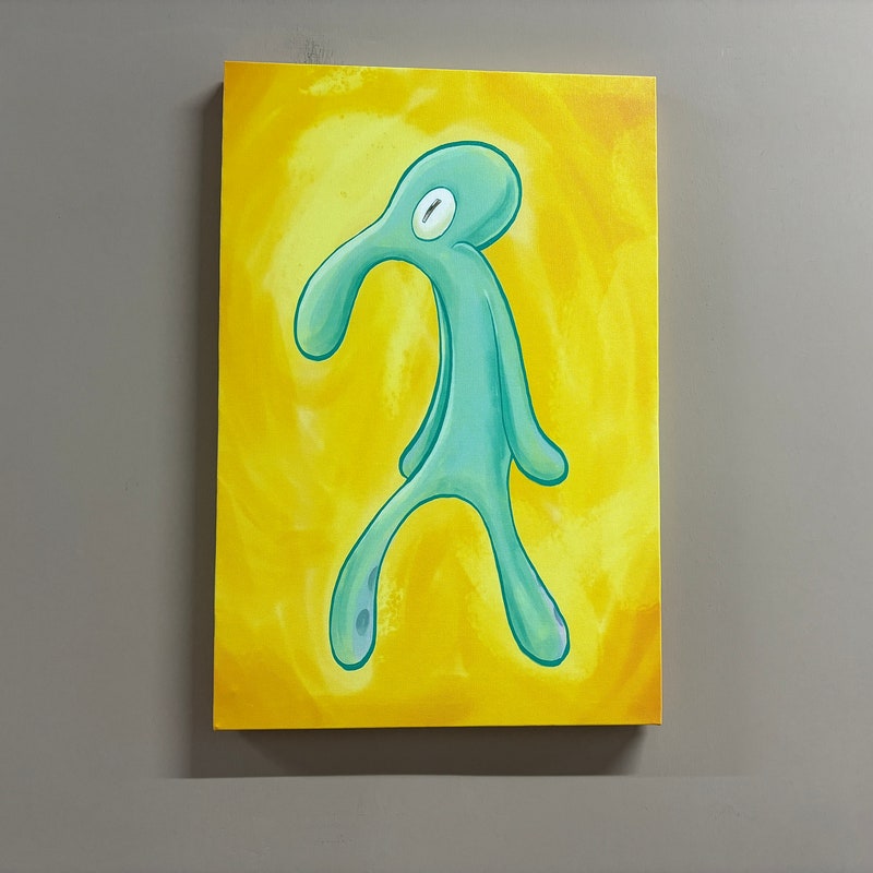 Squidward Painting - Etsy