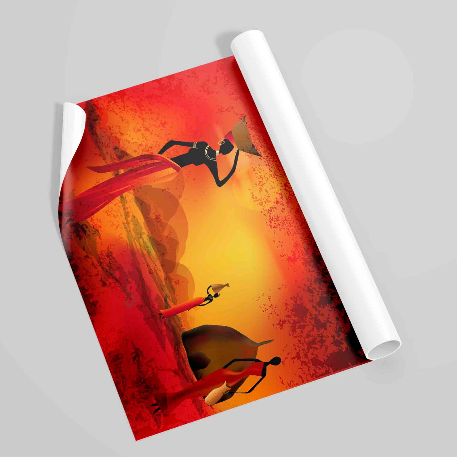 Desert Landscape Wall Decorpaper Wall Art custom Wall - Etsy