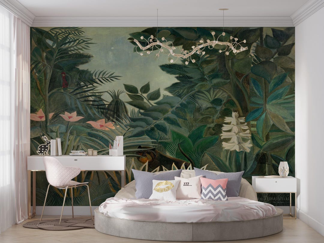 Tropical Leaves Paper Art, the Equatorial Jungle Wall Decals ...
