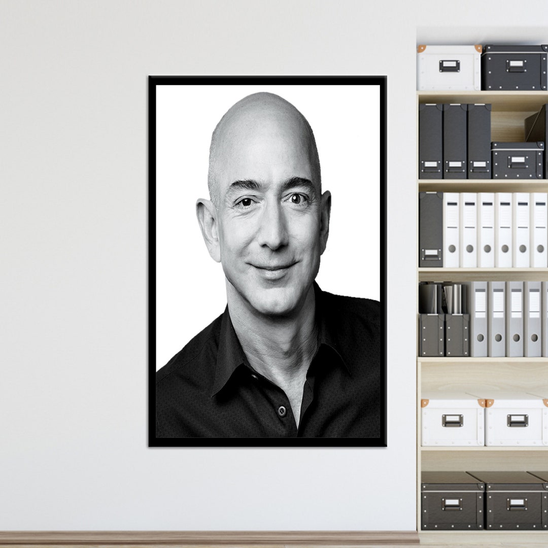 Canvas Home Decor, Canvas Decor, Living Room Wall Art, Jeff Bezos ...