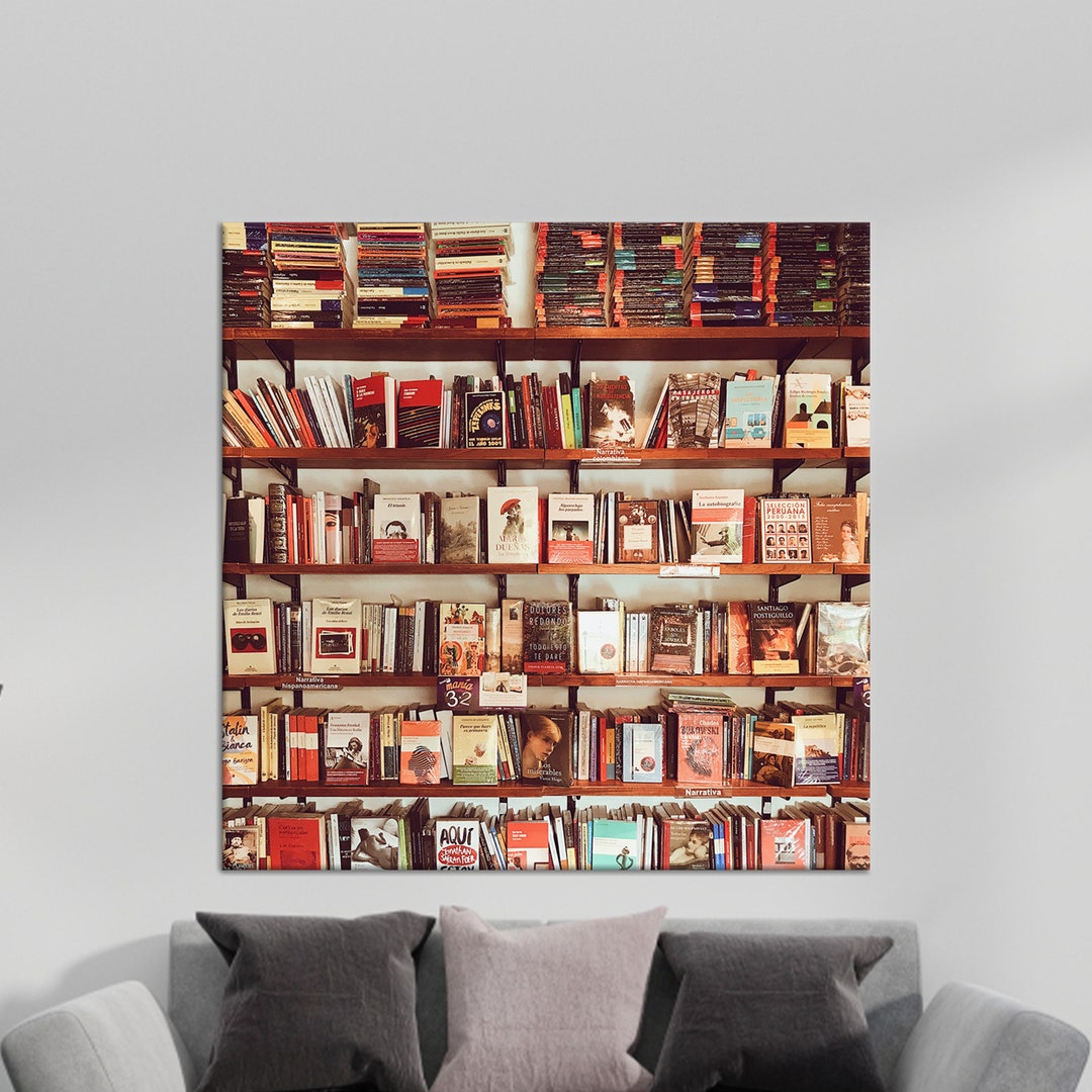 Wall Art, Canvas Print, Large Wall Art, Library Photo Print, Library ...