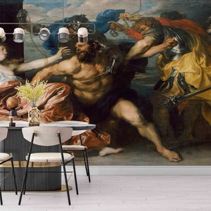 Samson and Delilah,van Dyck Wall Print,bright Wall Paper,modern Wall ...