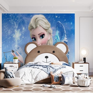 Elsa, Frozen Queen Poster, Disney Princess Wall Art, Girl Room ...