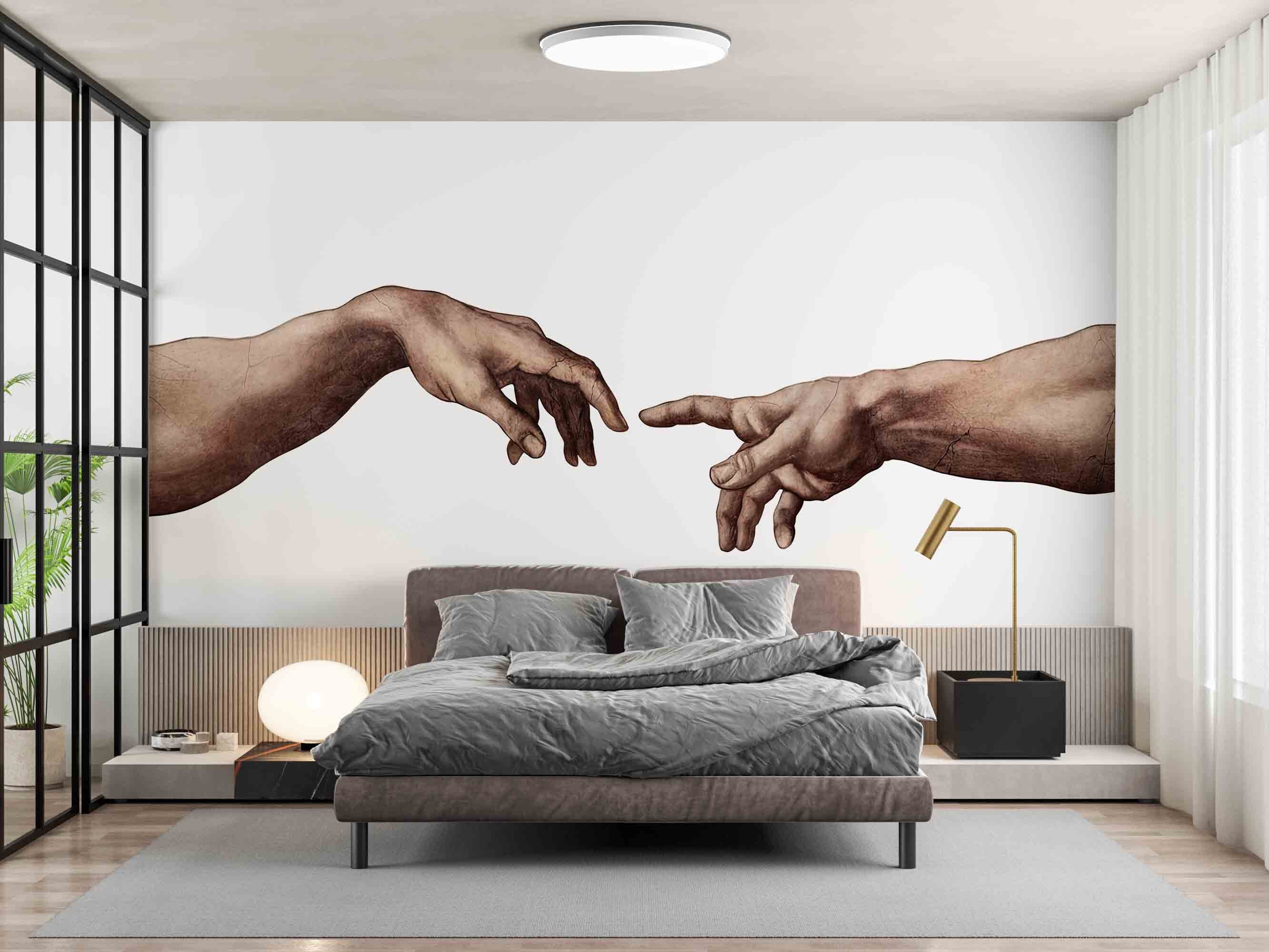 Creation of Adam Wallpaperwall Paper Peel and Stick3d Wall - Etsy