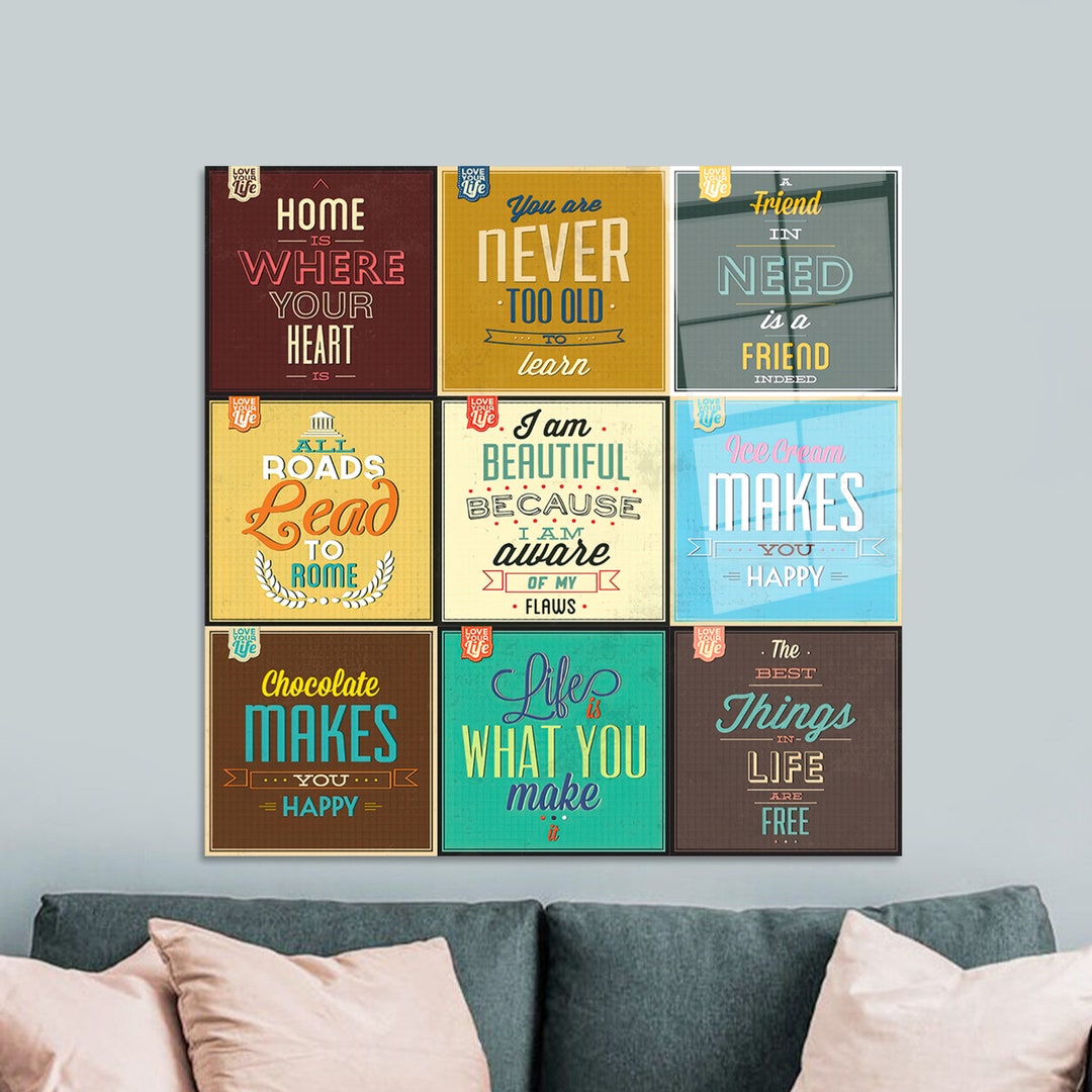 Mural Art, Glass Wall Art, Tempered Glass, Positive Qoutes ...