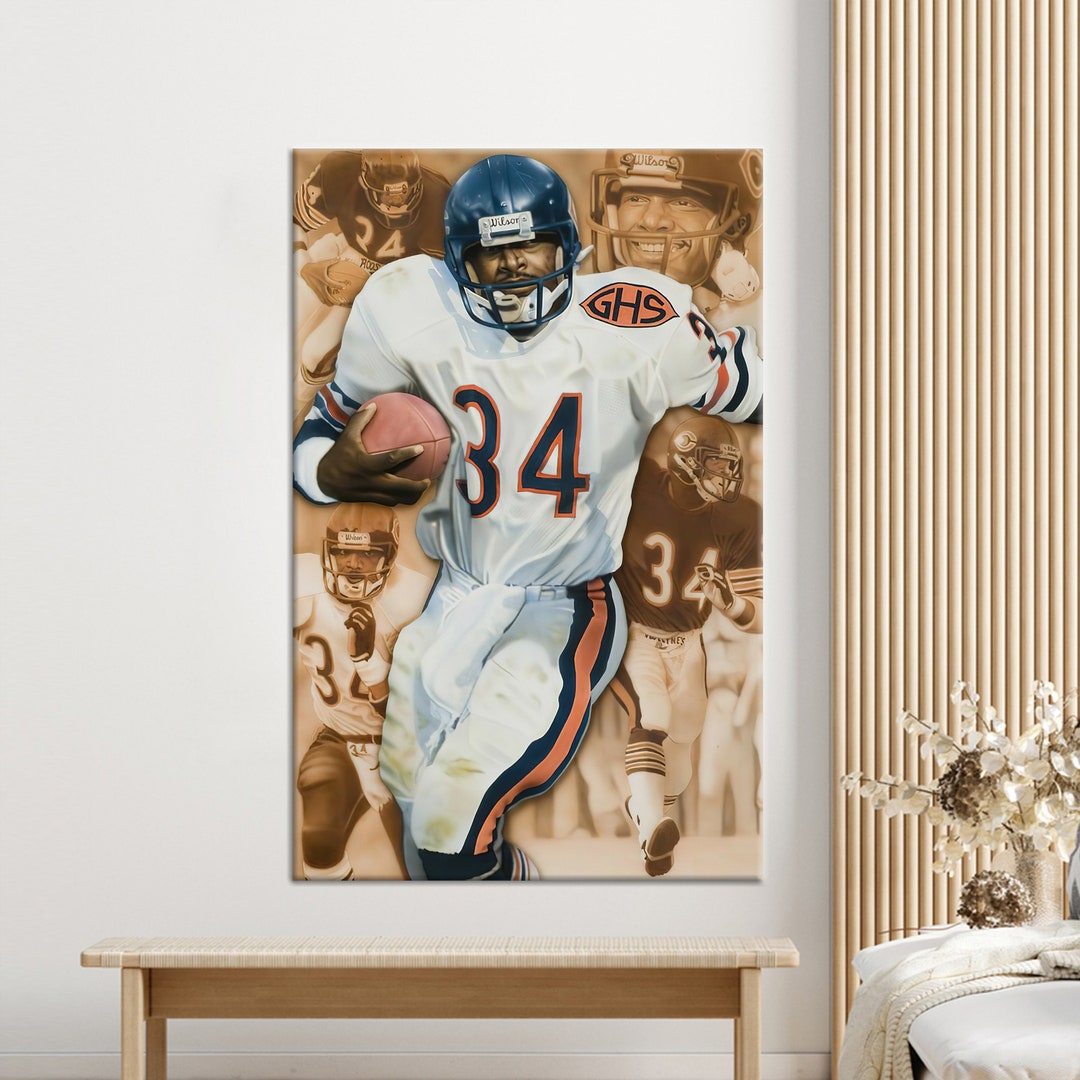 American Football Player Canvas Art: Motivational Gym Wall Decor - Etsy