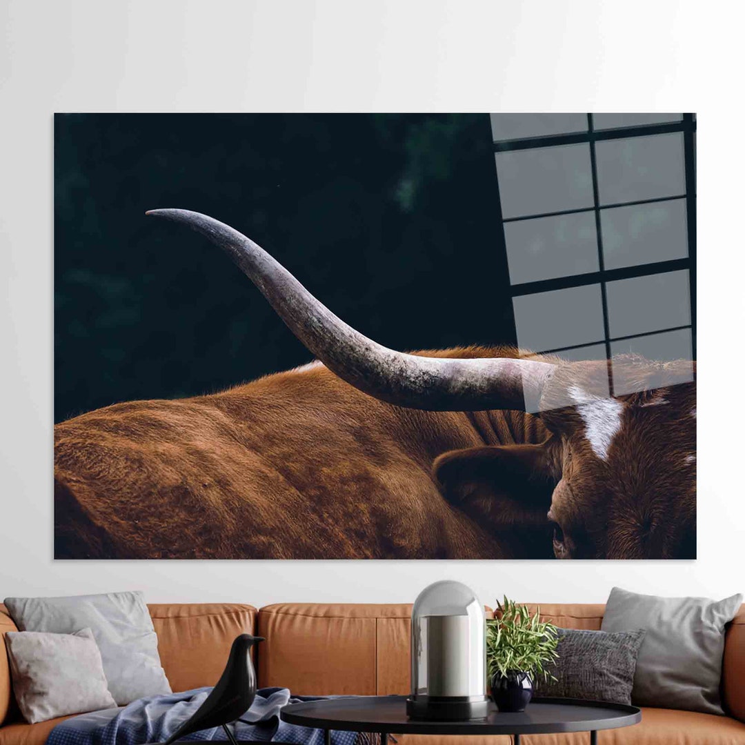 Wild Animal Wall Decor, Longhorn Wall Art, Animal Wall Decor, Trendy ...
