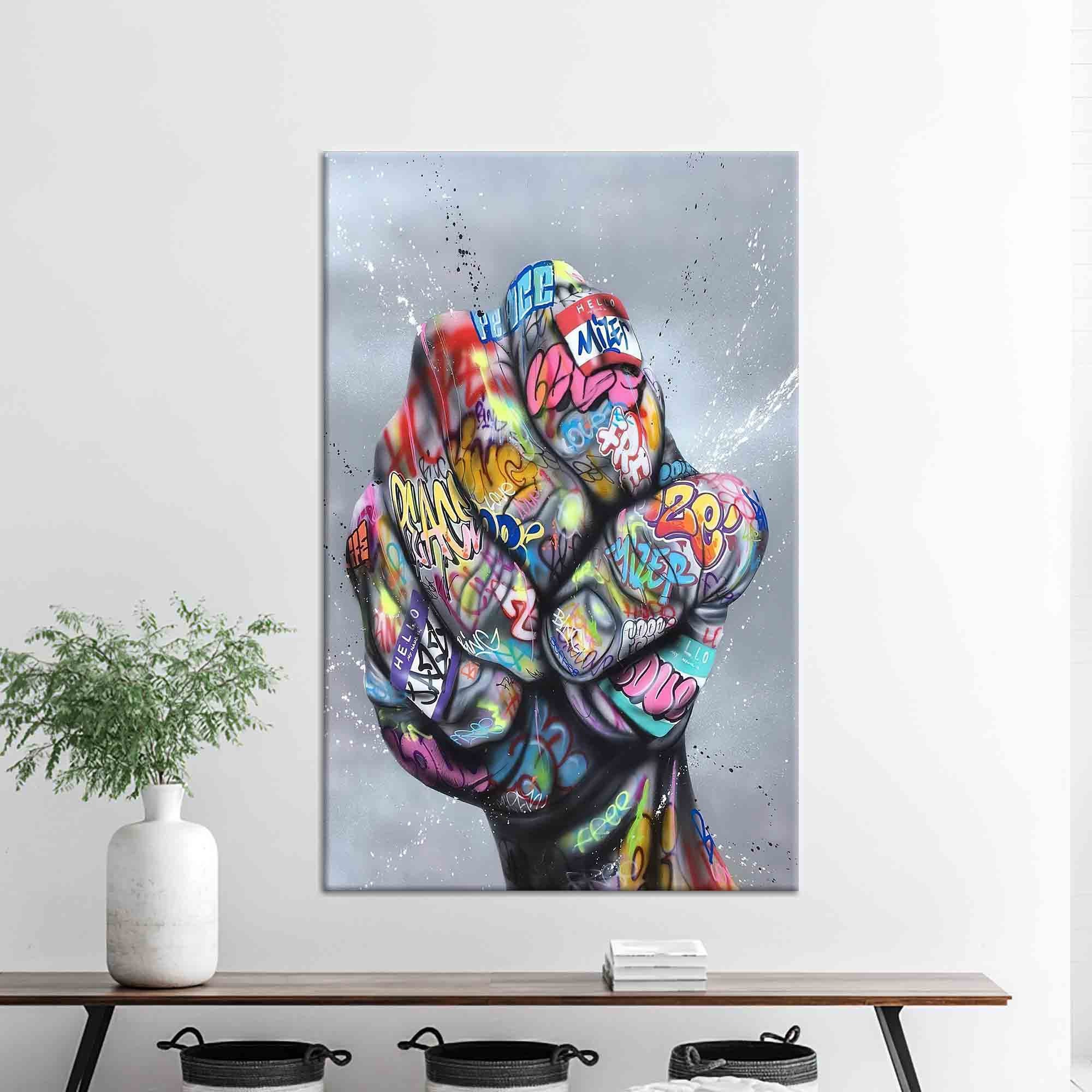 Colorful Fist Poster - Etsy