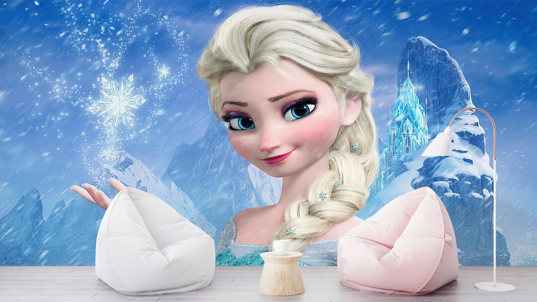 Elsa, Frozen Queen Poster, Disney Princess Wall Art, Girl Room ...