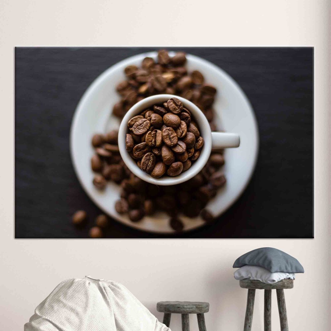 Coffee Beans Canvas Print: Cafe Wall Art - Etsy