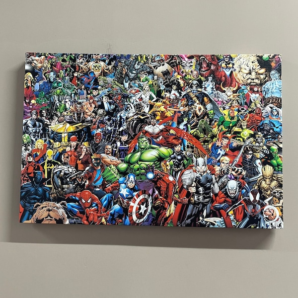 Avengers Canvas - Etsy UK