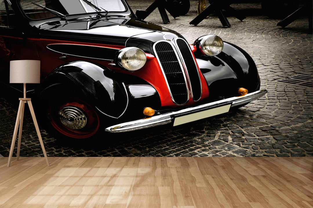 Vintage Car Wall Poster,paper Wall Artwall Paper Peel and Stick,modern ...