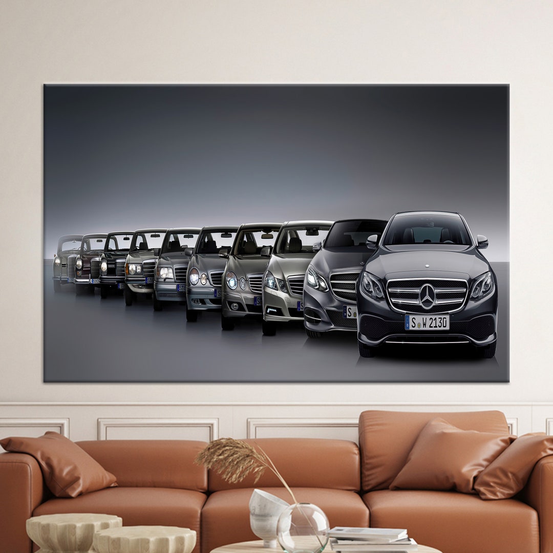 Mercedes Benz E Series Canvas Art: Car Lover Gift, Wall Decor - Etsy
