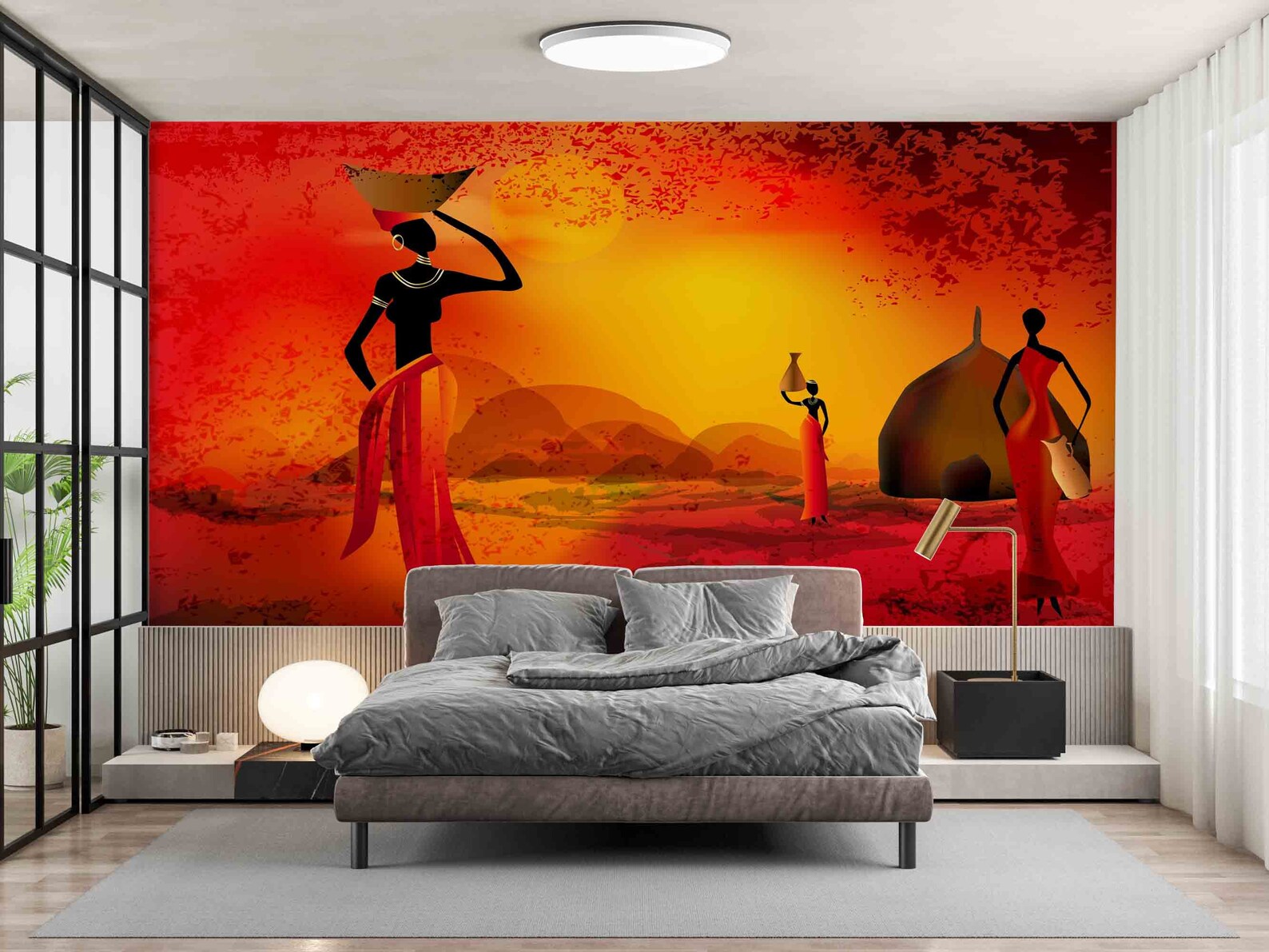 Desert Landscape Wall Decorpaper Wall Art custom Wall - Etsy