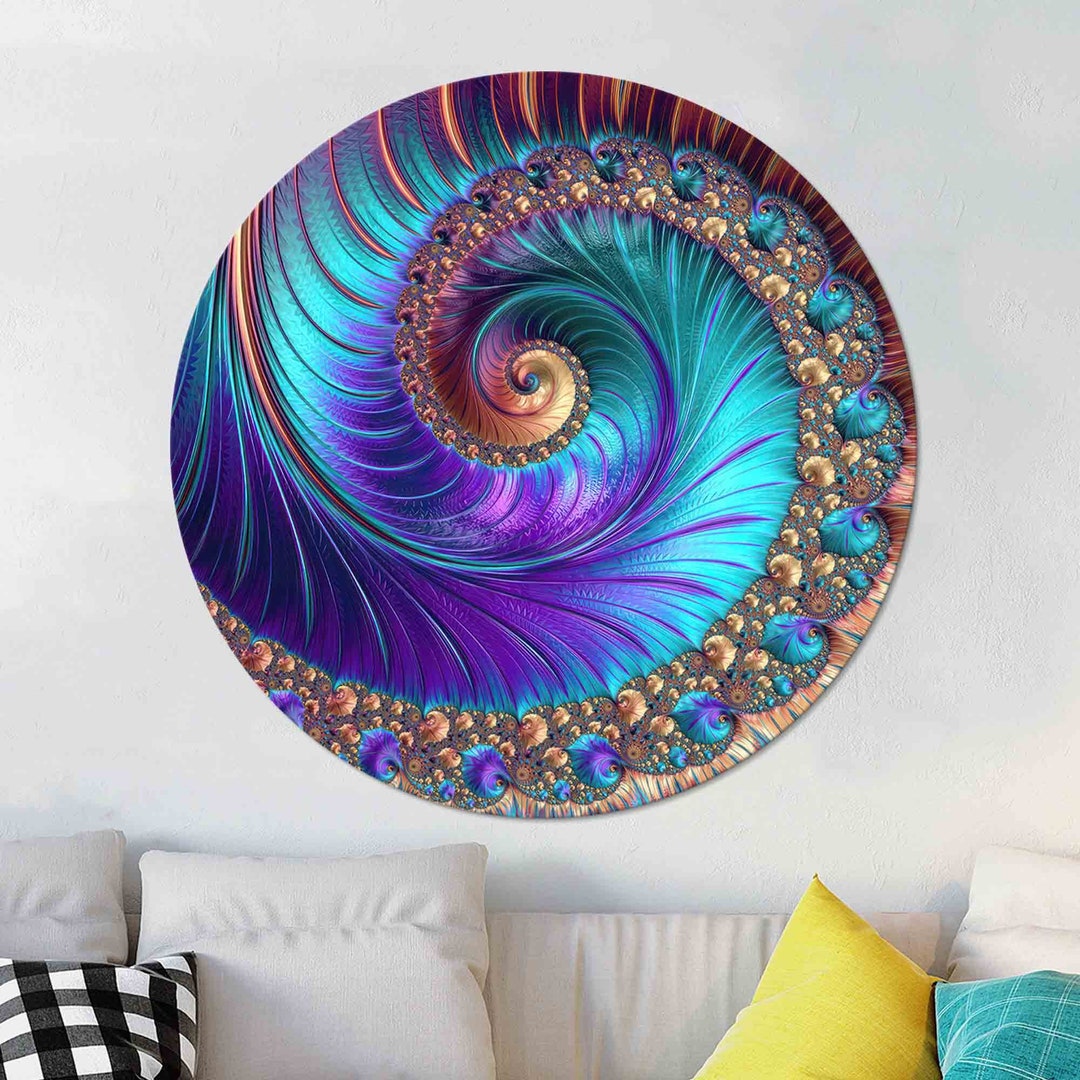 Personalized Glass Art, Canvas Glass Art, Abstract Fractal Patterns and ...
