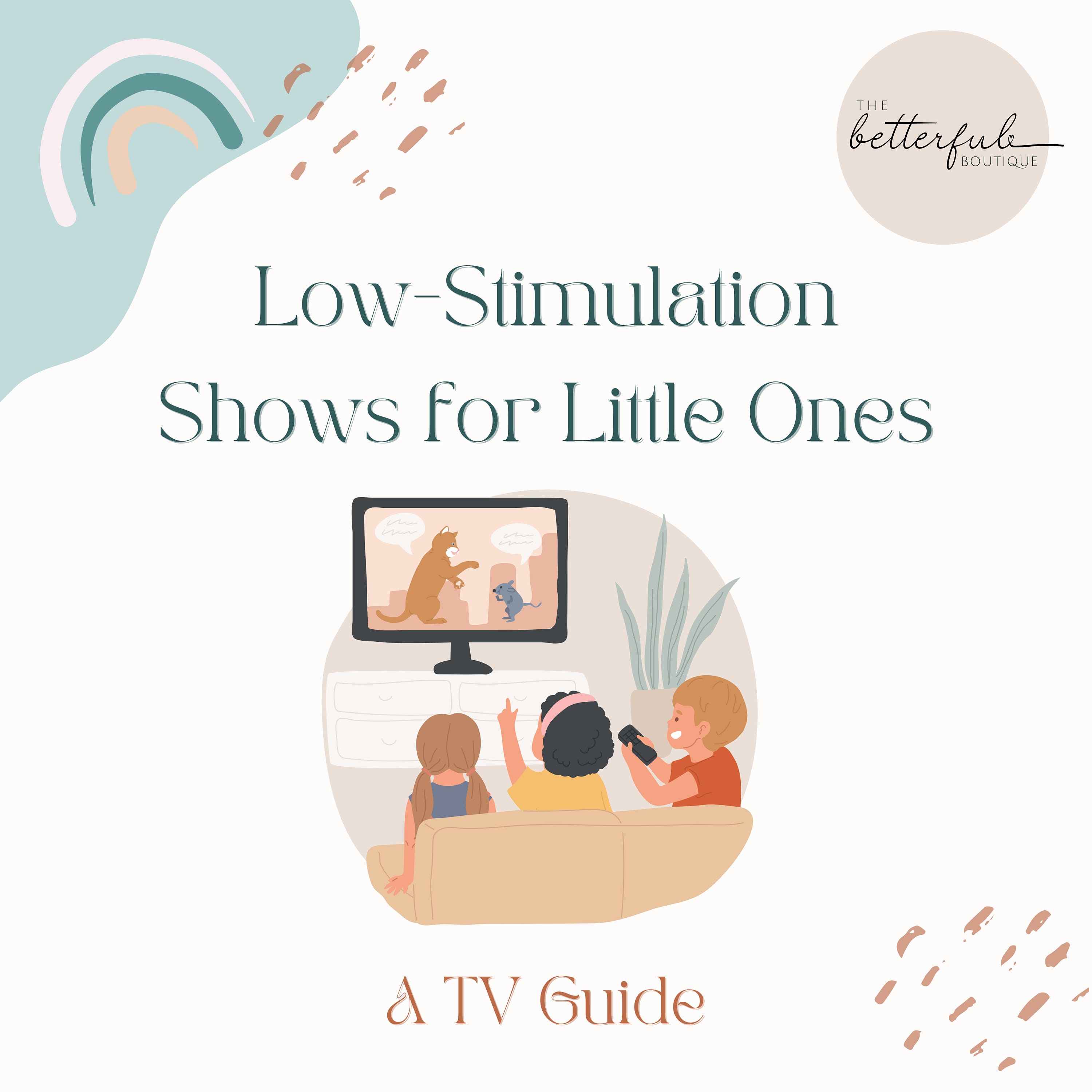 TV Guide for Low Stimulation Toddlers and Kids TV Shows: Printable ...