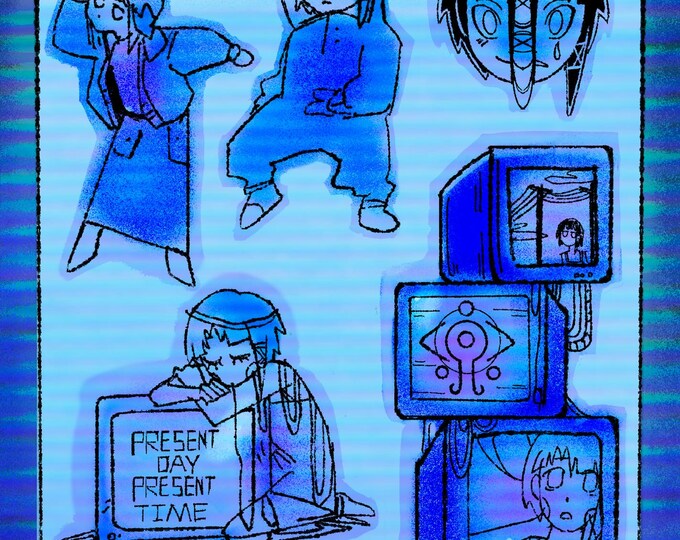 Serial Experiments Lain Sticker Sheet - Etsy