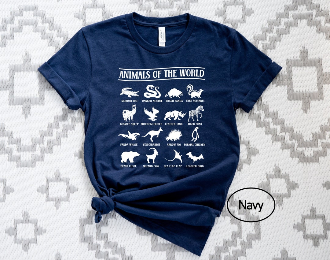 Funny Animal Puns T-shirt: Animals of the World Graphic Tee - Etsy