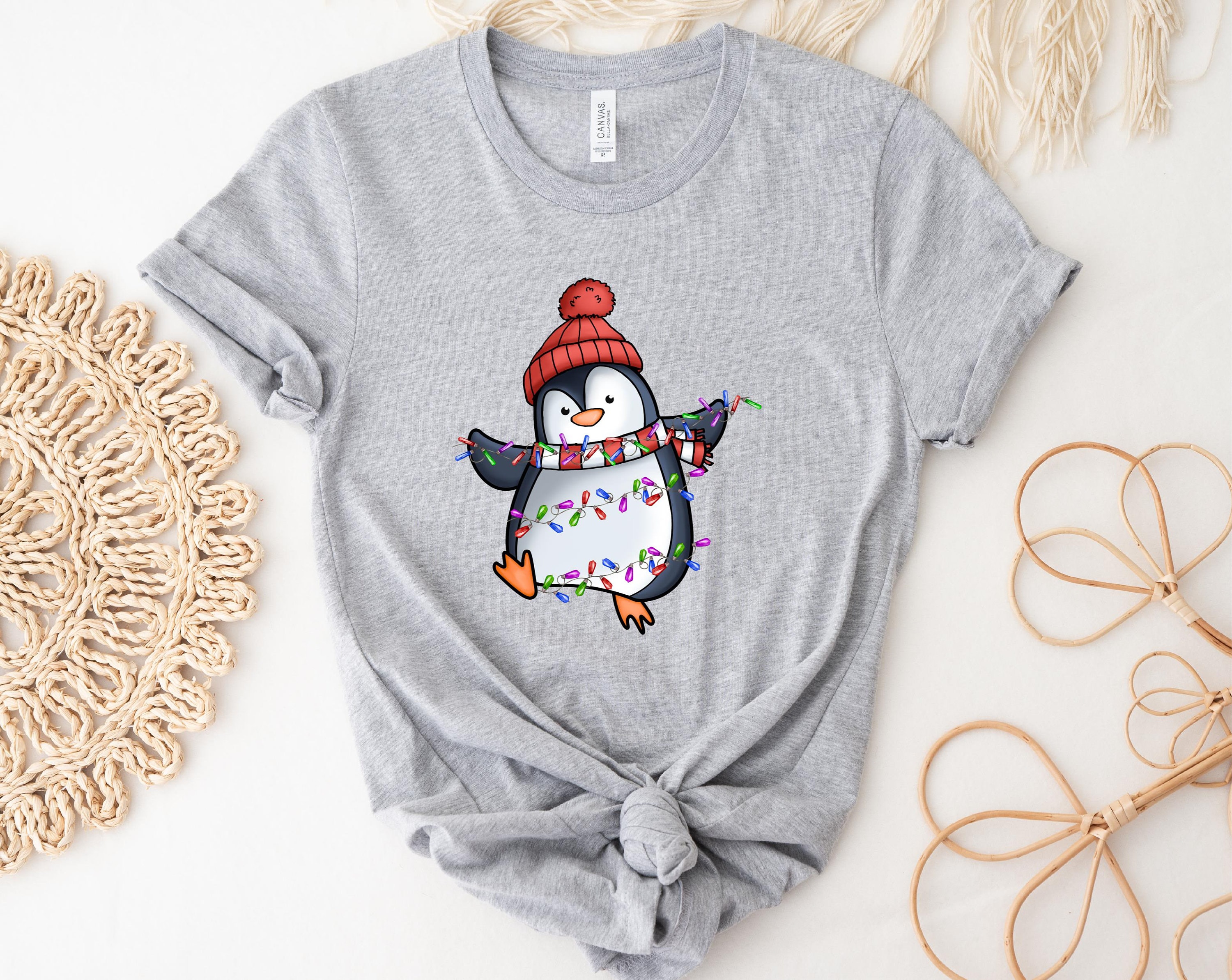 Christmas Penguin Shirt, Penguin Holiday Shirt Designed & Sold By ...