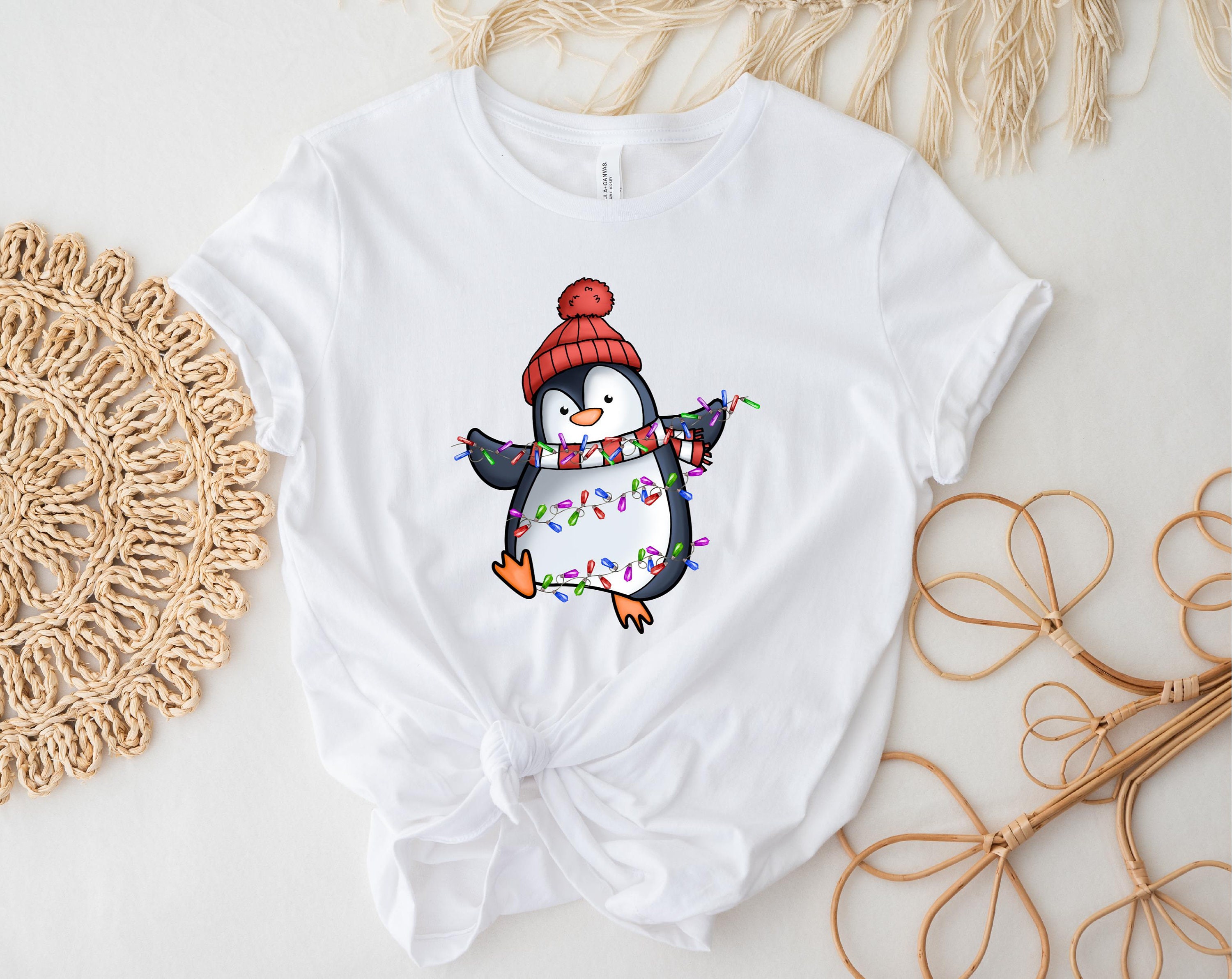Christmas Penguin Shirt, Penguin Holiday Shirt Designed & Sold By ...