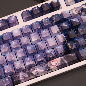 Asta Honkai Star Rail 108 Backlit Keycap Set MX Switch Keycaps Artisan ...