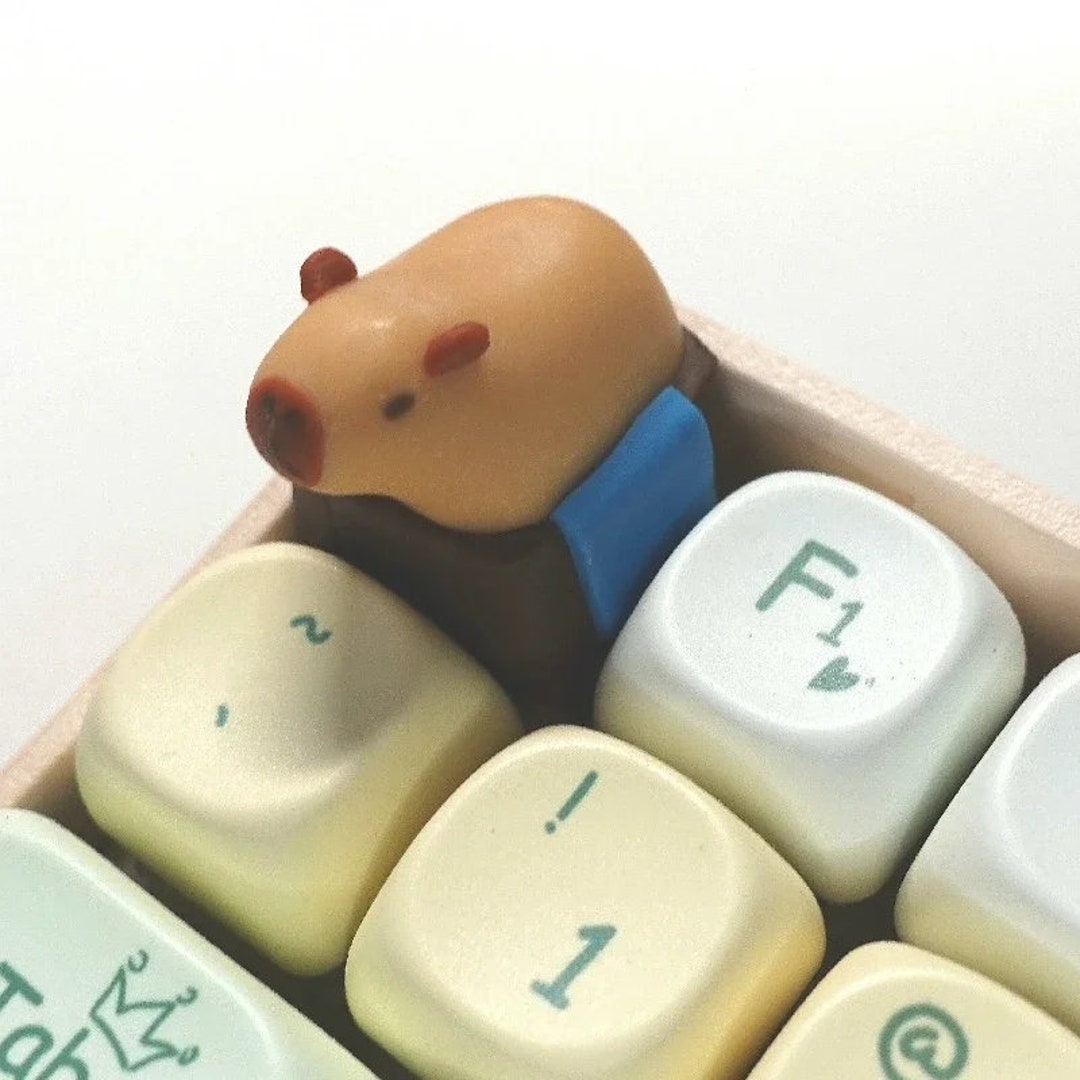 Capybara Soft Pottery Keycaps Mechanical Keyboard Keycaps Keycaps ...