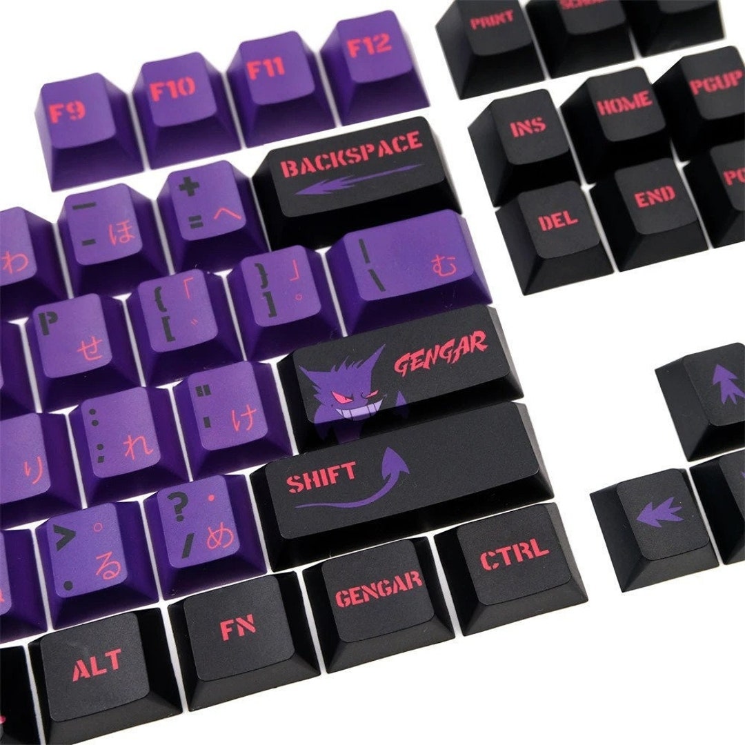Gengar 142 Keys Dye-sub Keycap Set Cherry Profile MX Switch Keycaps ...