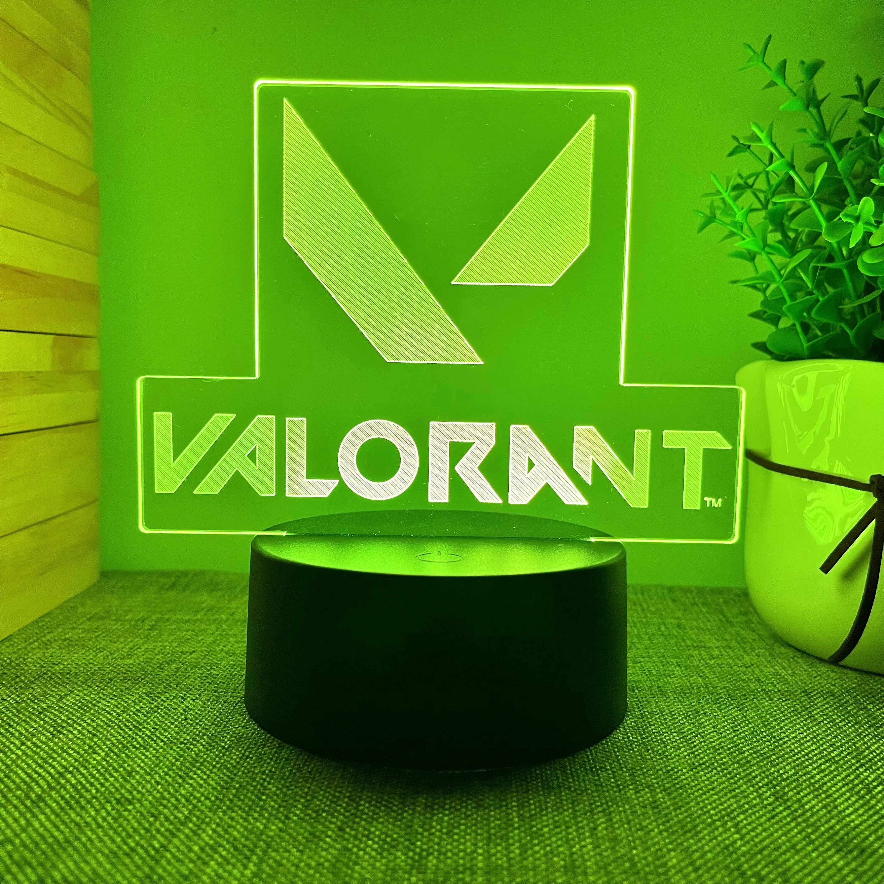 Valorant LOGO LED Valorant Led Valorant de valeur de - Etsy France