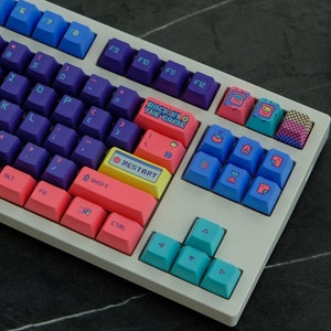 Back in the Game 129 Keys Dye-sub Cherry Profile PBT Keycaps - Etsy