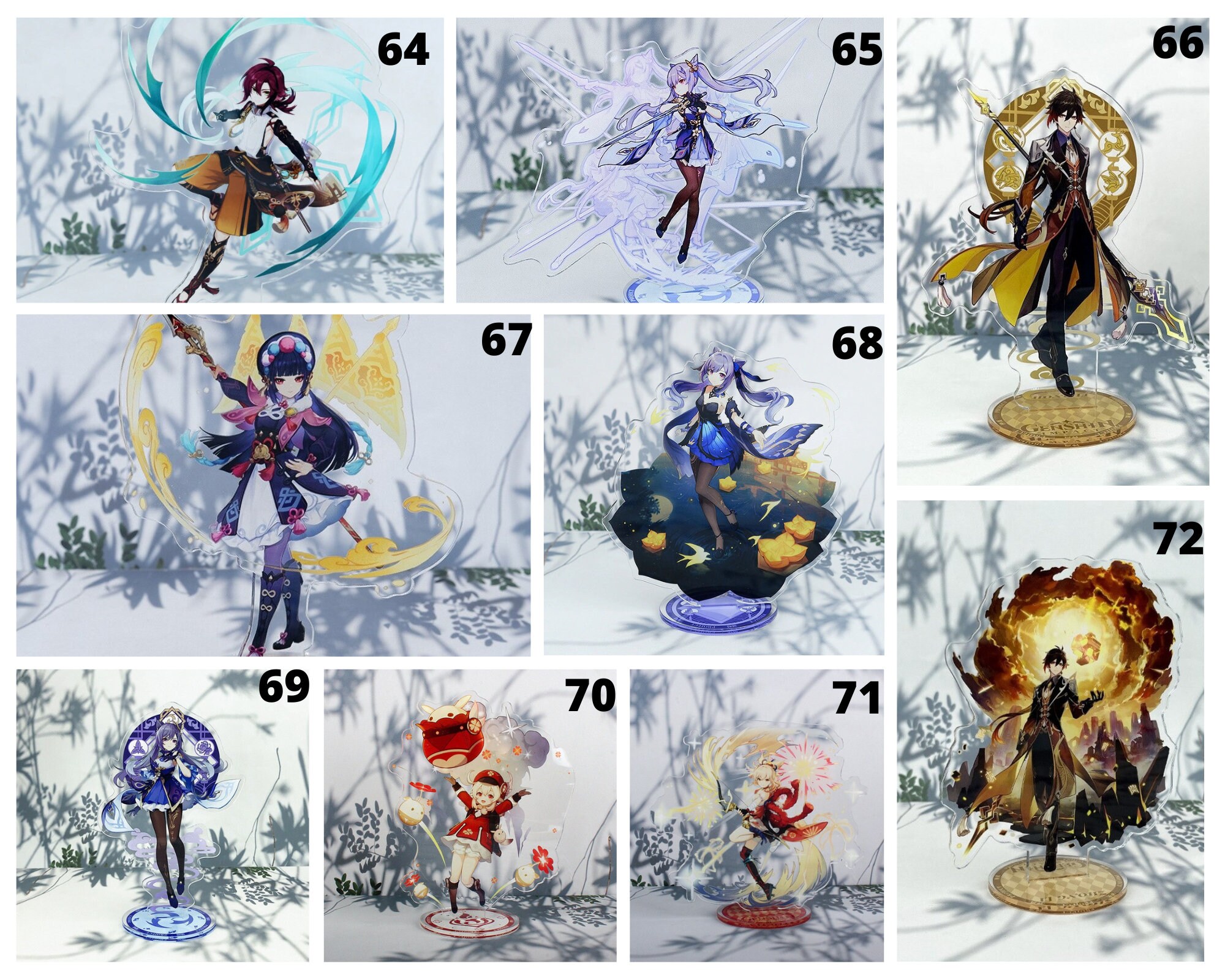 Genshin Impact Series Standee Genshin Impact Stand Acrylic - Etsy UK