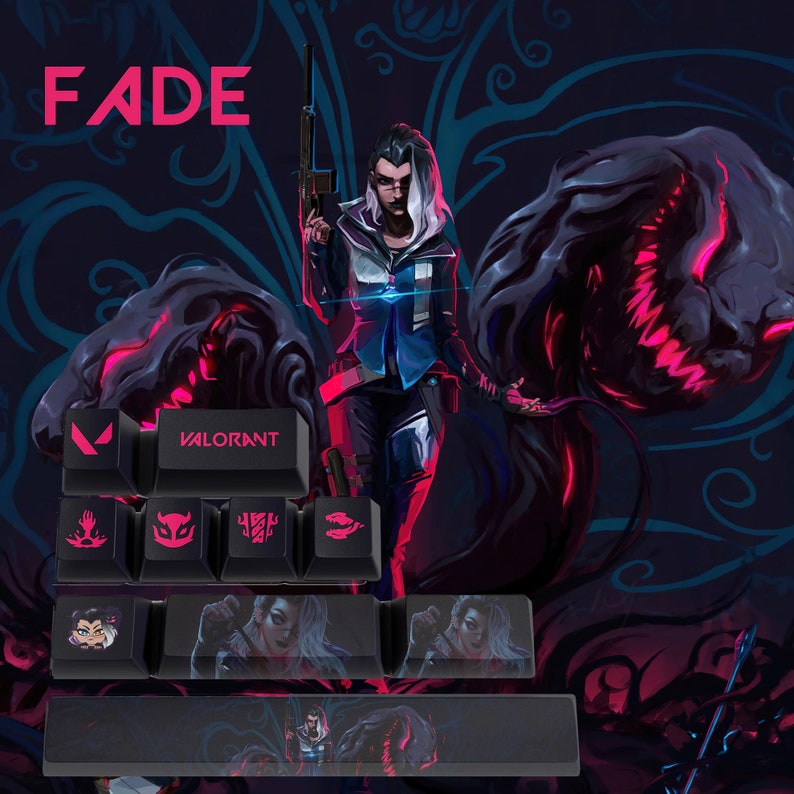 Valorant Keycaps 10 Keys Jett Phoenix Chamber Fade Astra - Etsy Ireland