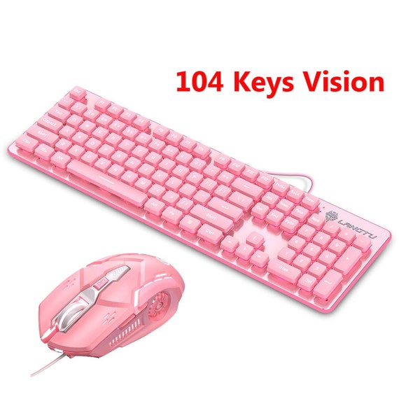 Pink Ergonomic Keyboard