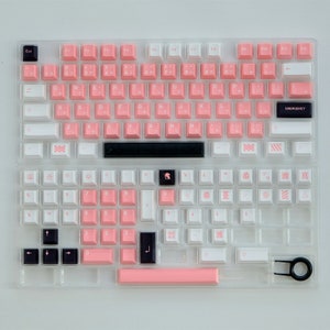 129 Keys EVA 08 Keys Dye-sub Cherry Profile PBT Keycaps Set Keycaps ...