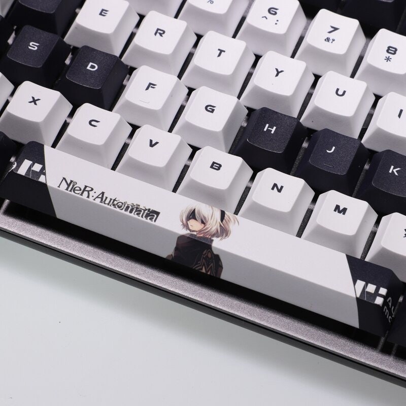 Nier:automata 2b 108 Keycaps Set Cherry Profile Sub-dye MX - Etsy UK