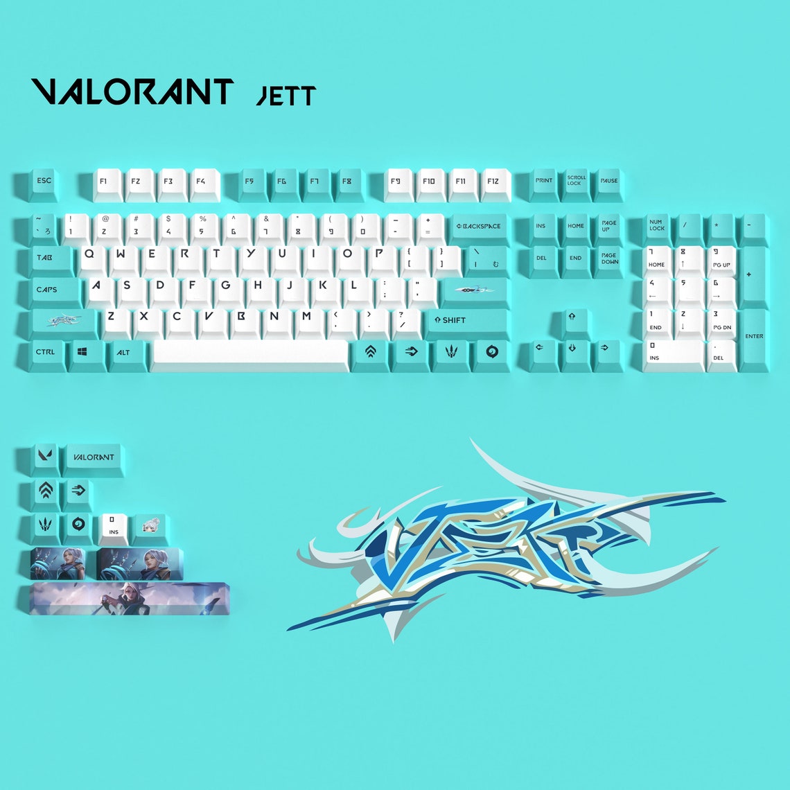 Valorant 115 Keysjett Full Set Keycaps Set OEM Profile - Etsy