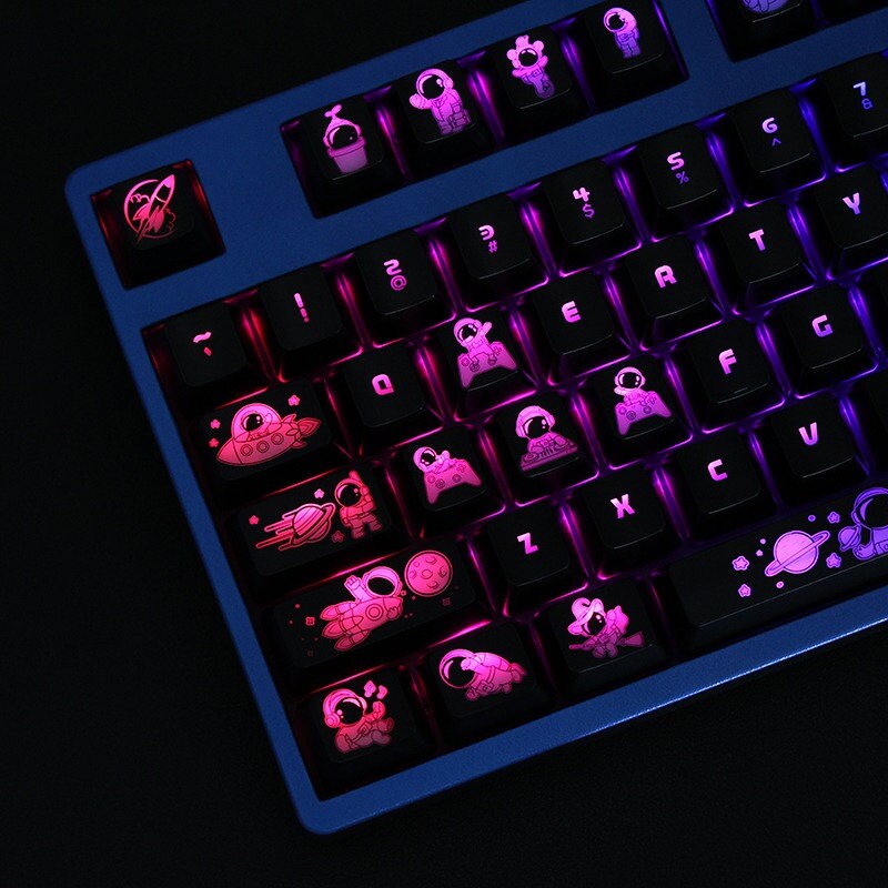 Space Astronaut Backlit Keycaps Set MX Switch Keycaps - Etsy